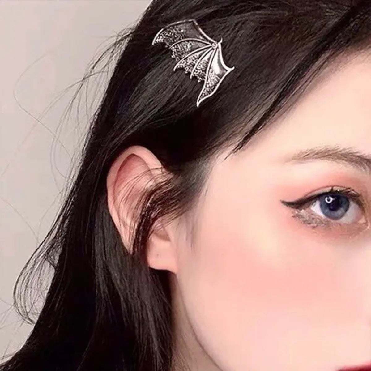 Gothic Bat Wing Hair Clips for Halloween and Gothic – Kawaii Stop