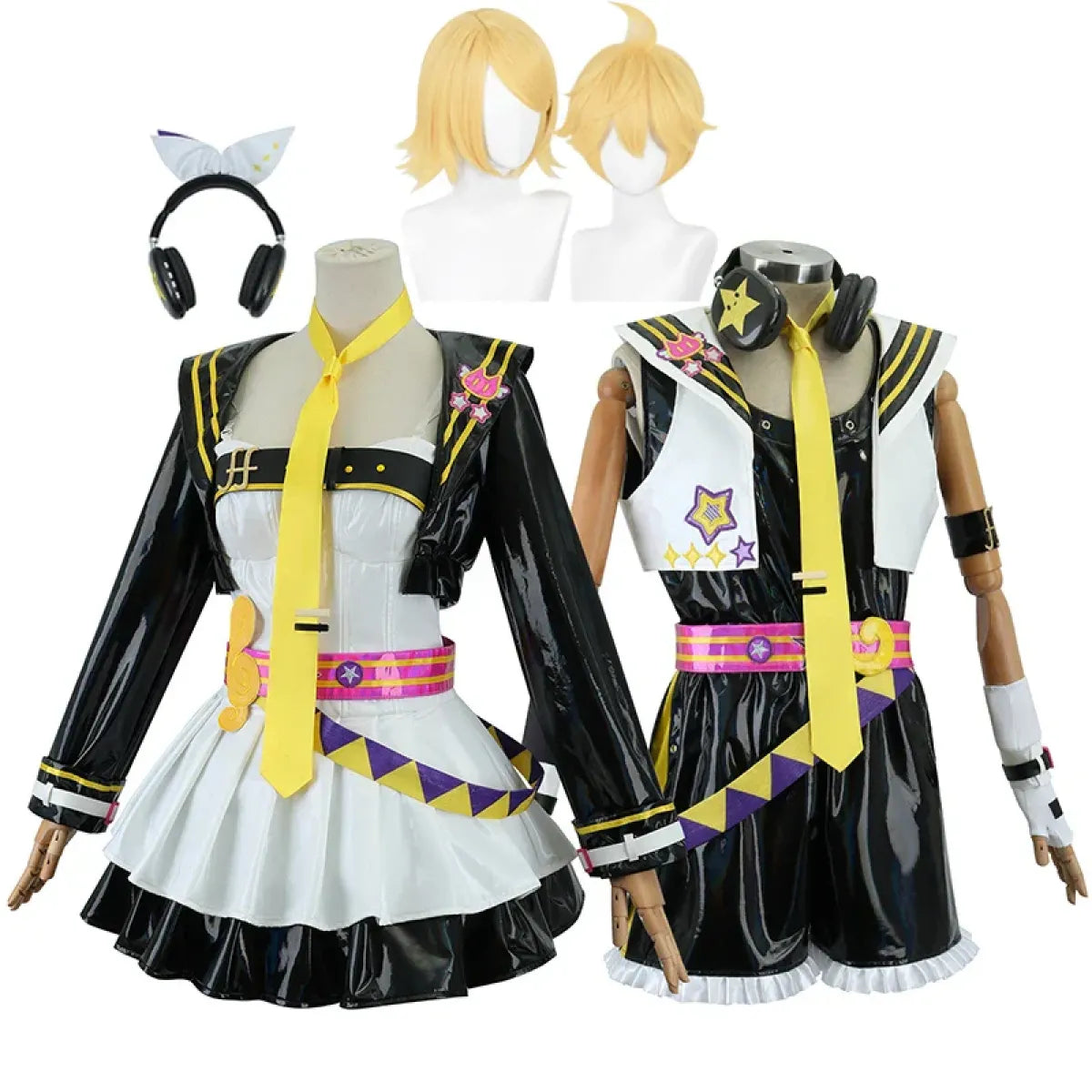 Rin and Len Vocaloid Cosplay Set with Wig and Headset – Kawaii Stop