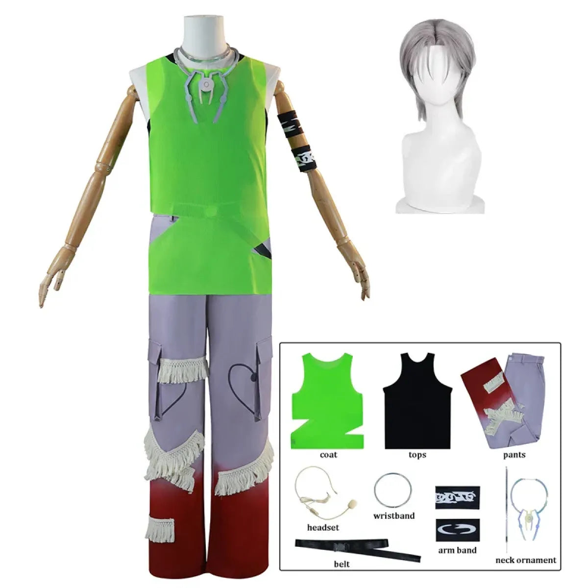 Till Alien Stage Cosplay Costume Set with Wig for – Kawaii Stop