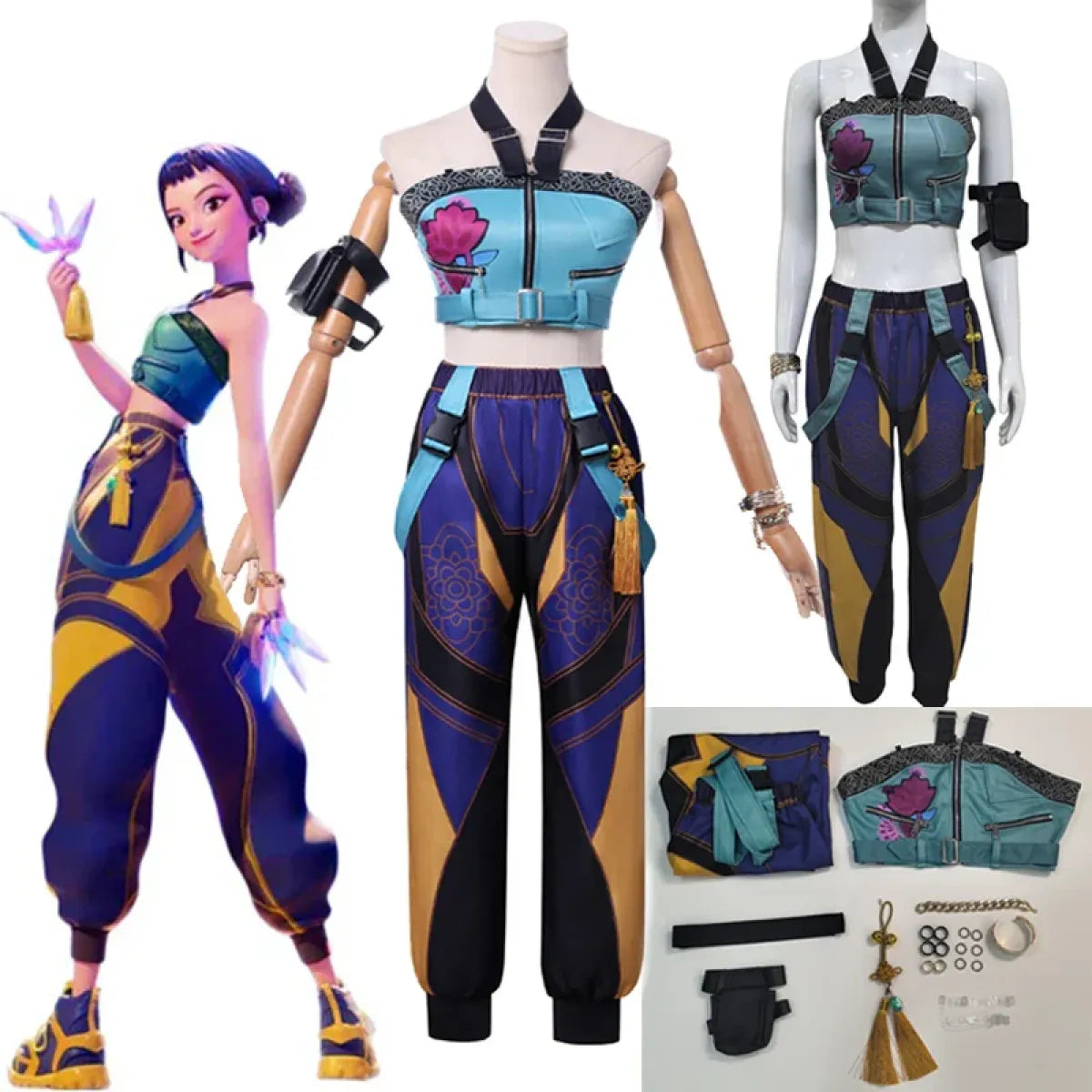 Zoey Demon Hunter Cosplay Costume Set for Anime Fans – Kawaii Stop