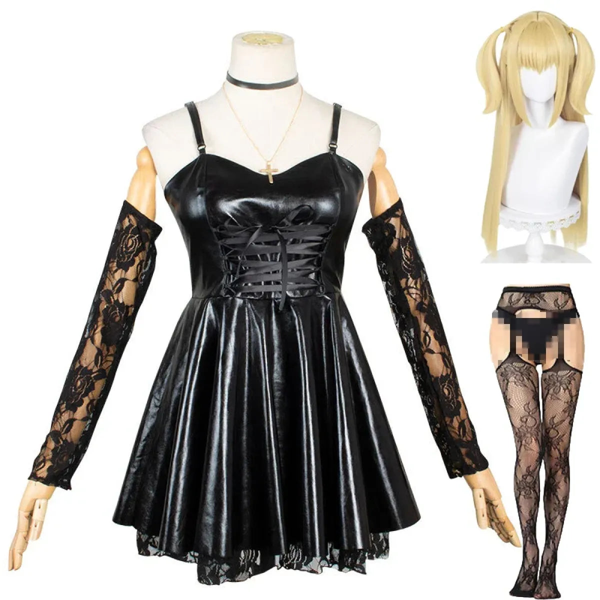 Misa Amane Death Note Cosplay Set with Lace Sleeves – Kawaii Stop