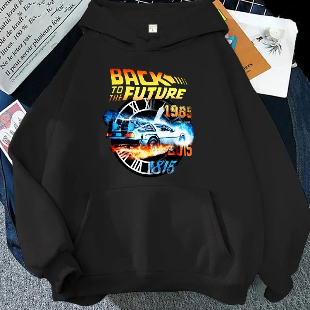 Time Travel Hoodie with DeLorean Retro Vibes – Kawaii Stop