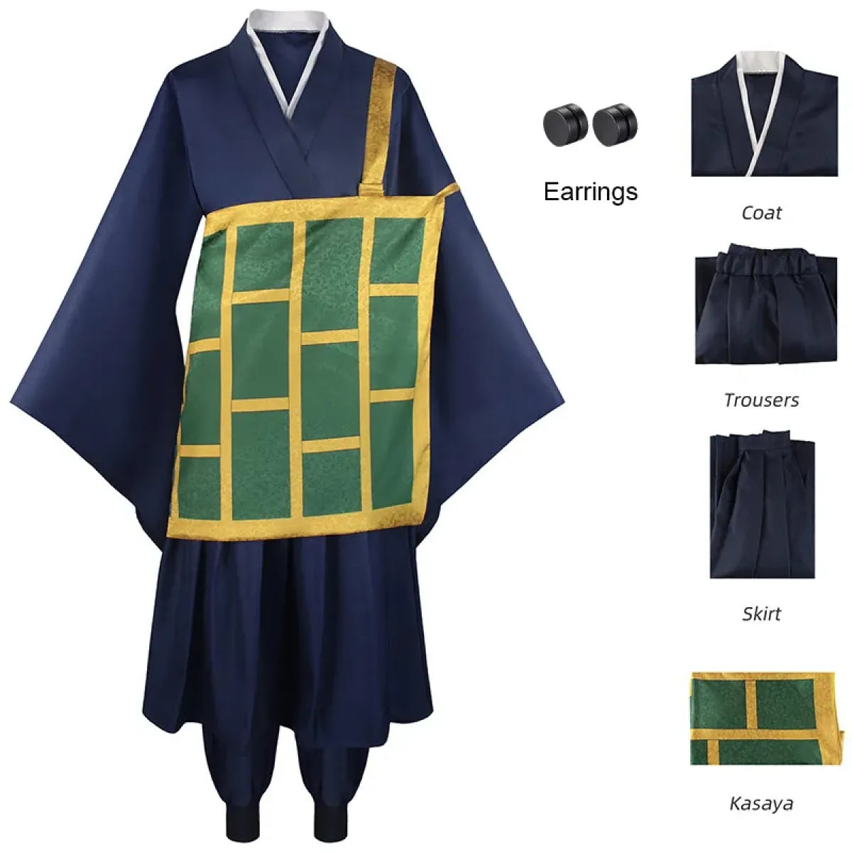 Geto Suguru Cosplay Kimono Set with Wig and Earrings – Kawaii Stop