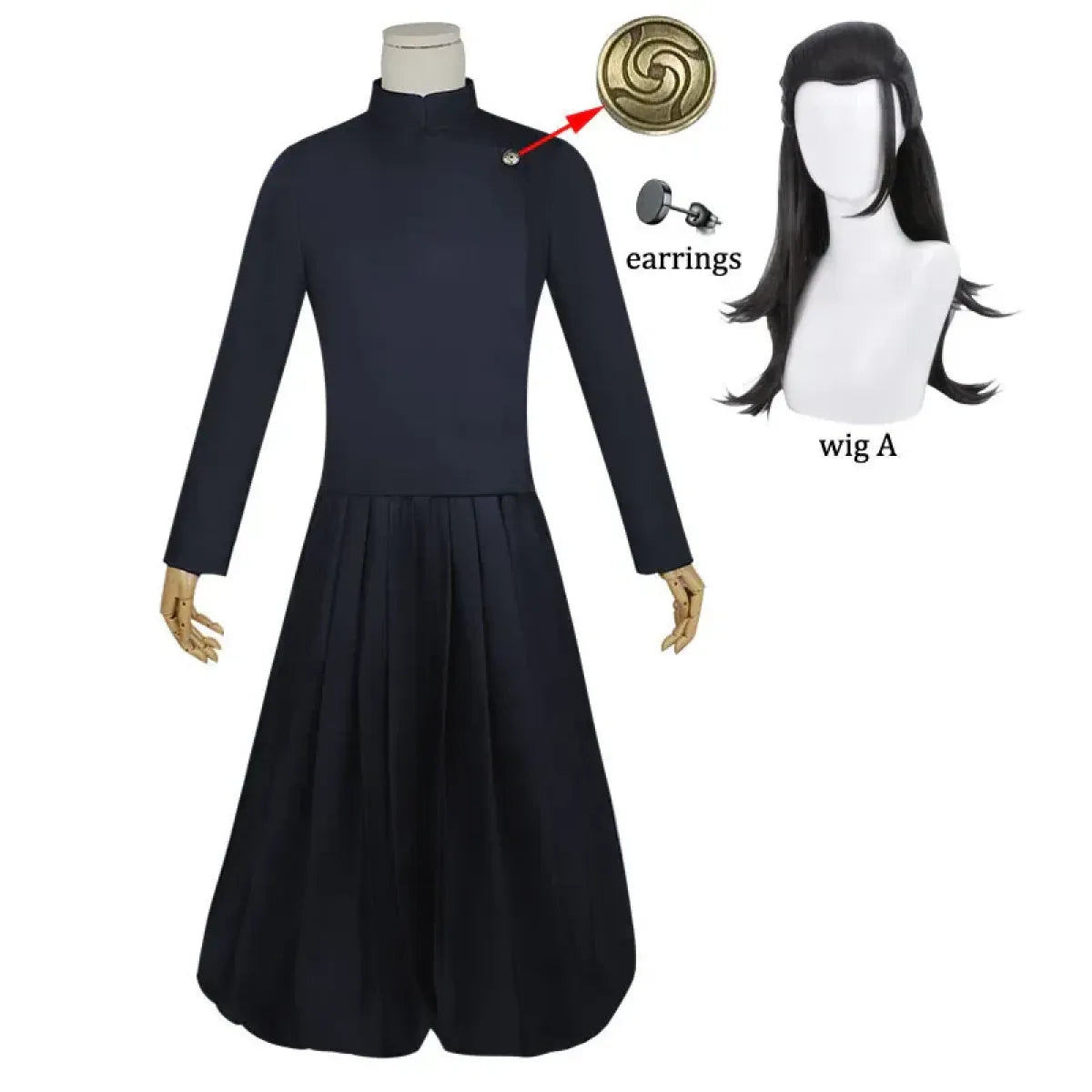 Geto Suguru Jujutsu Kaisen Cosplay Set with Wig – Kawaii Stop