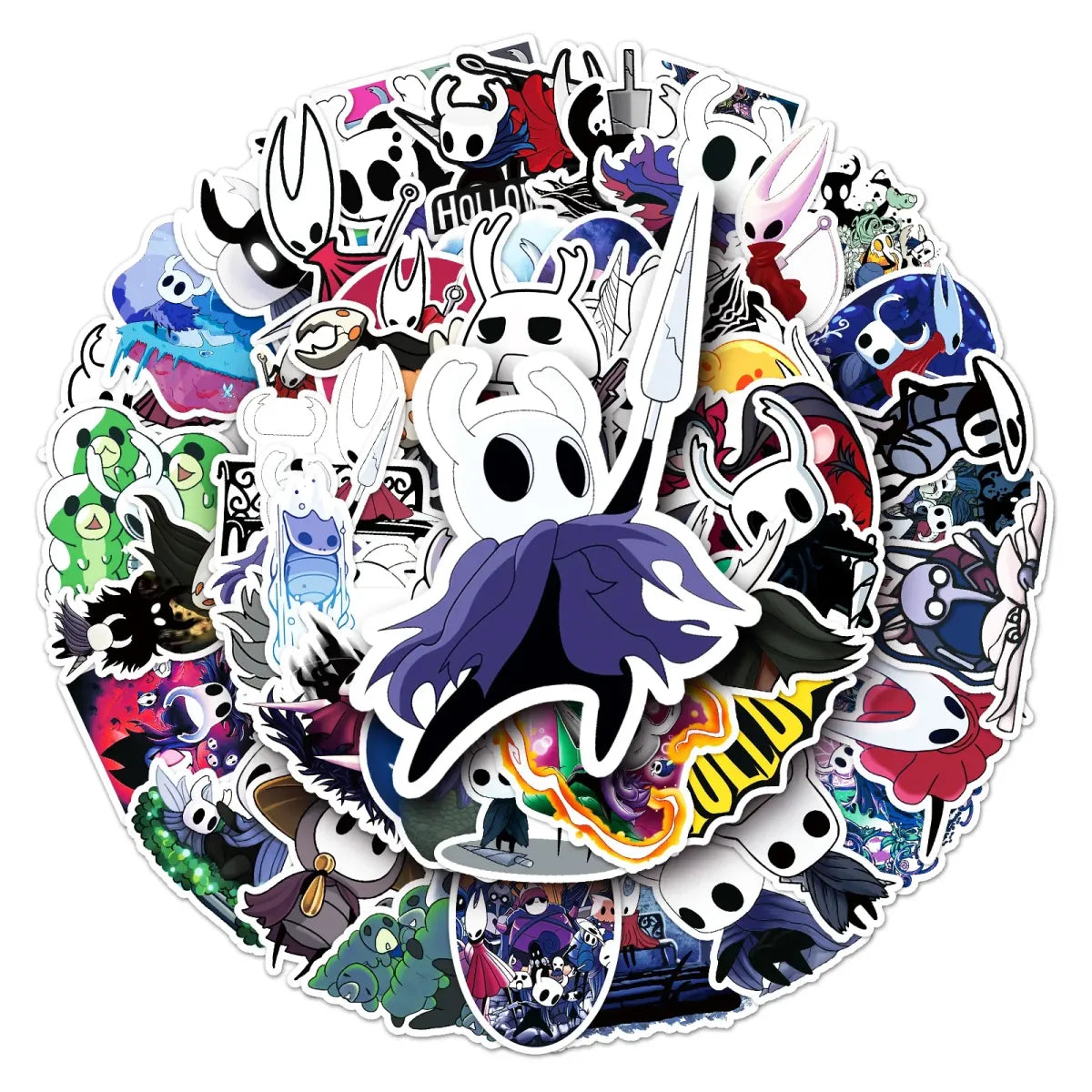 50pcs Hollow Knight Kawaii Stickers for Water Bottles – Kawaii Stop