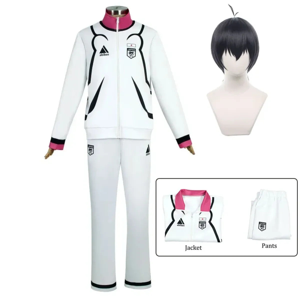 Blue Lock Isagi Yoichi Cosplay Costume Set with Wig – Kawaii Stop