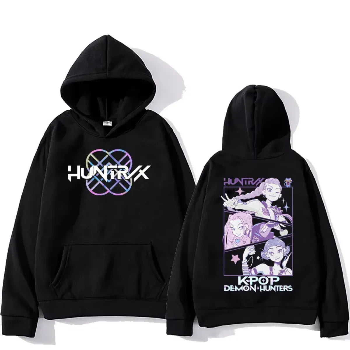 Kpop Demon Hunters Anime Graphic Hoodie for Cozy Style – Kawaii Stop