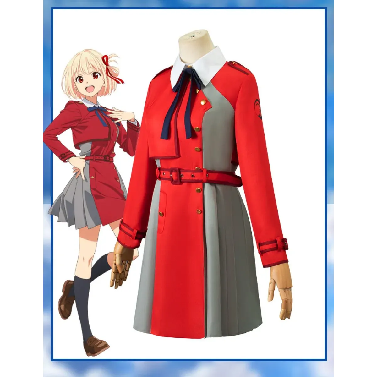 Lycoris Recoil Chisato Takina Cosplay Dress Set – Kawaii Stop