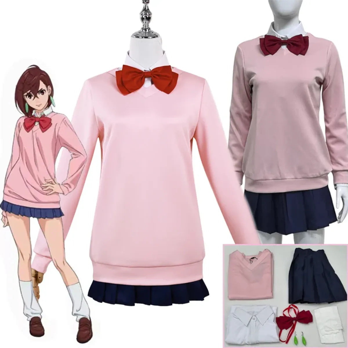 Momo Ayase Cosplay Costume Dandadan School Uniform Set – Kawaii Stop