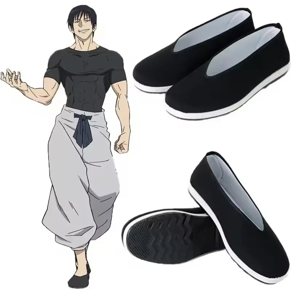 Toji Fushiguro Cosplay Kung Fu Shoes for Anime Fans – Kawaii Stop